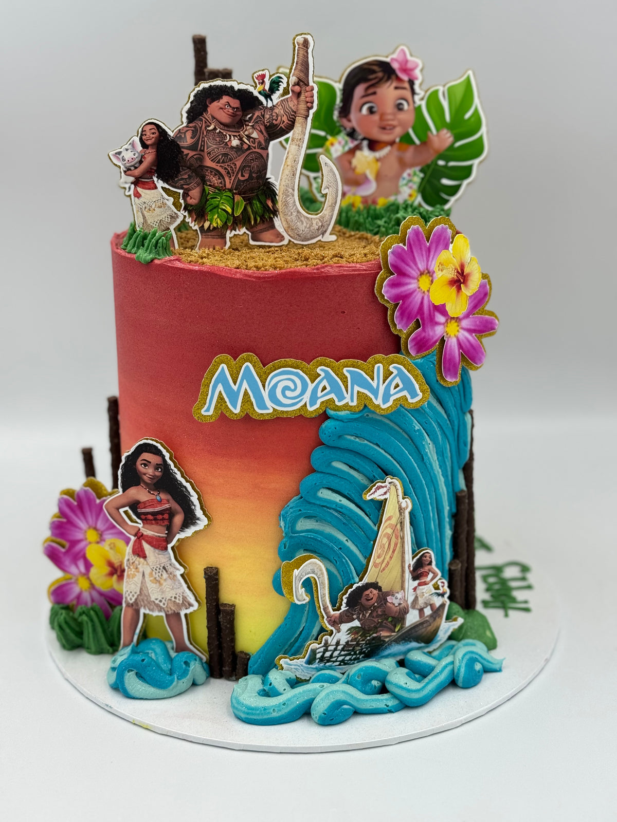 Best Moana Cakes Pink Princess Two Tier Cake – Lola's