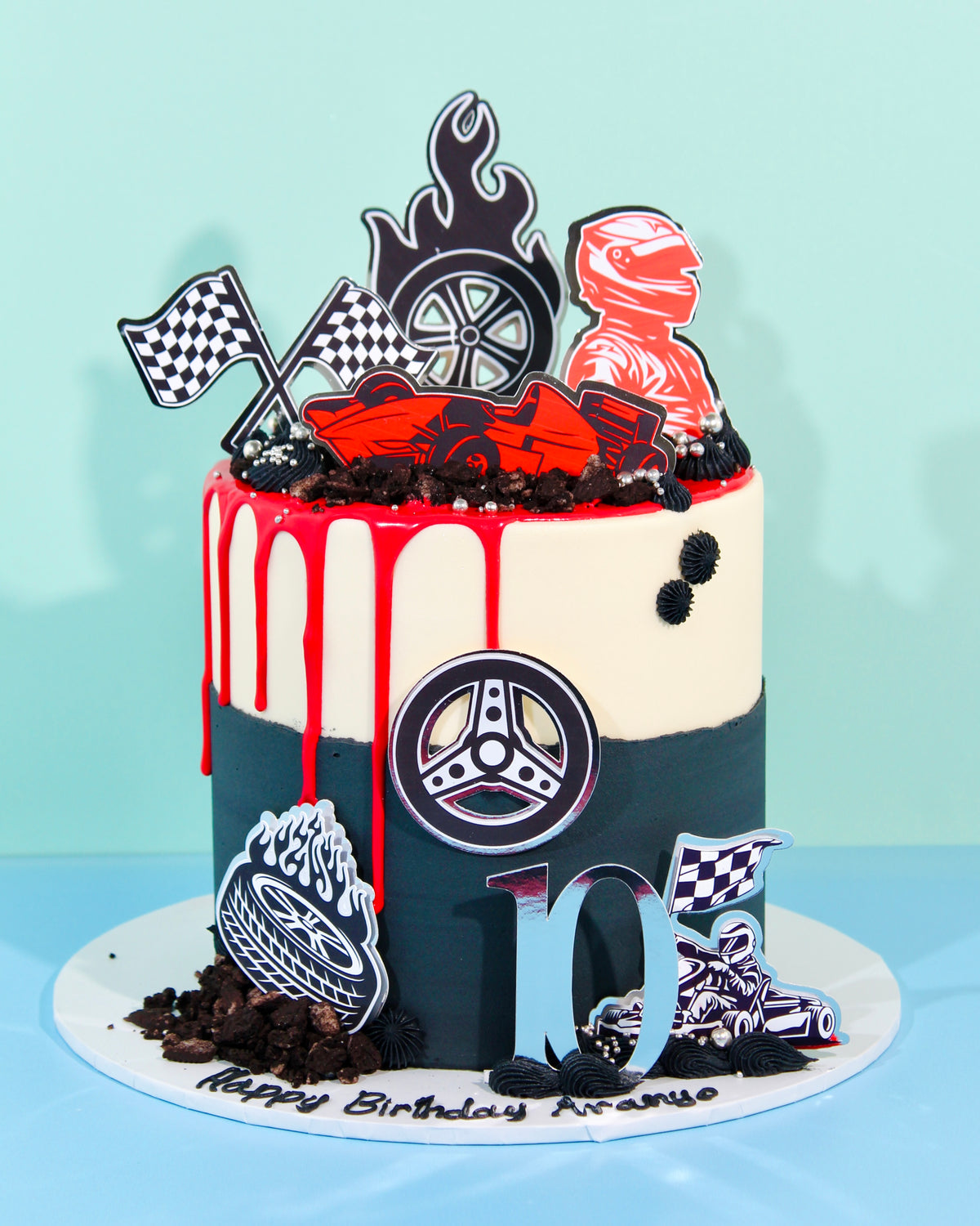 Race Car Cake | Racing Driver Birthday Cake | Motorsport Theme Cake ...