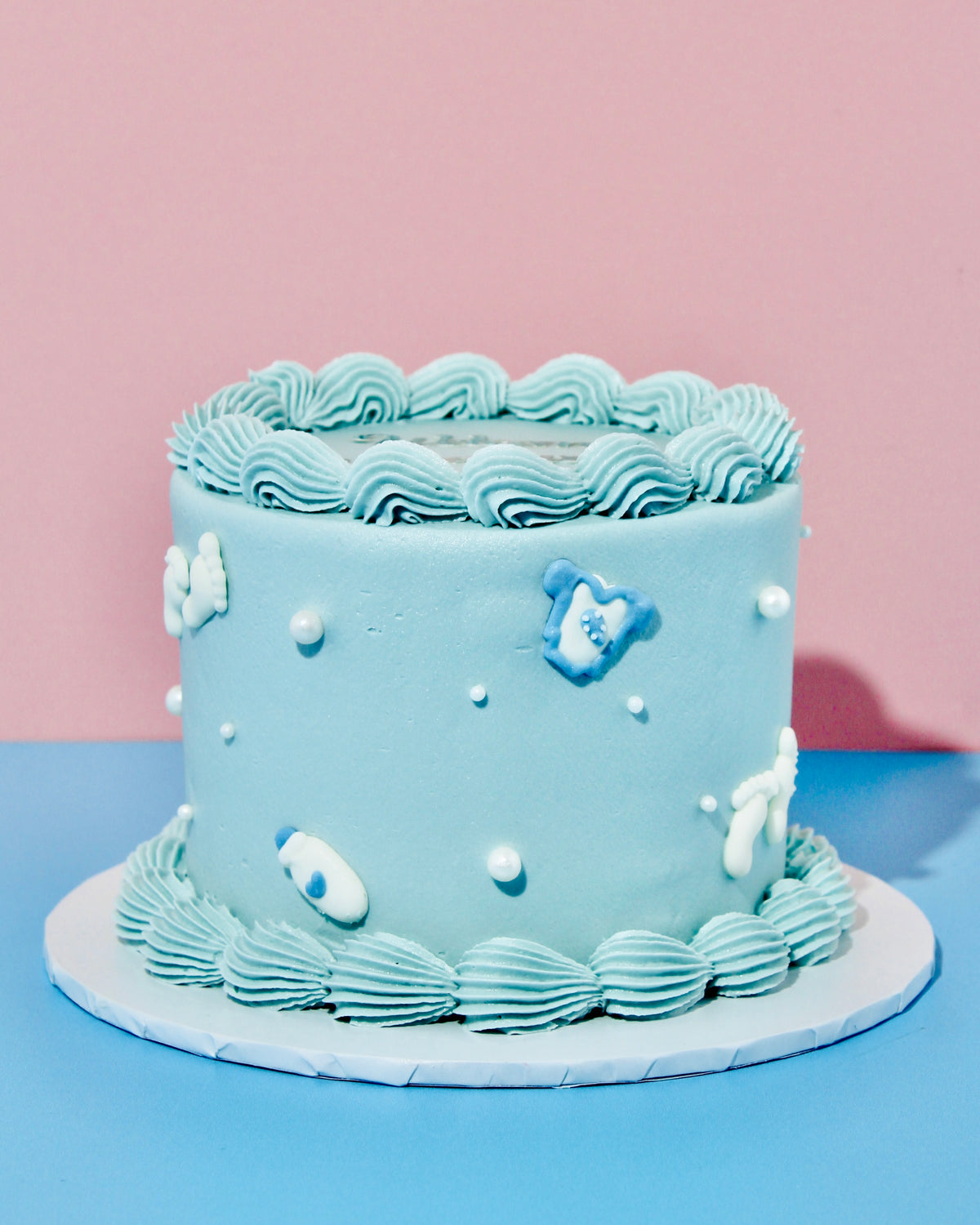 Baby Mini Message Cake | Personalised Baby Celebration | Amy's ...