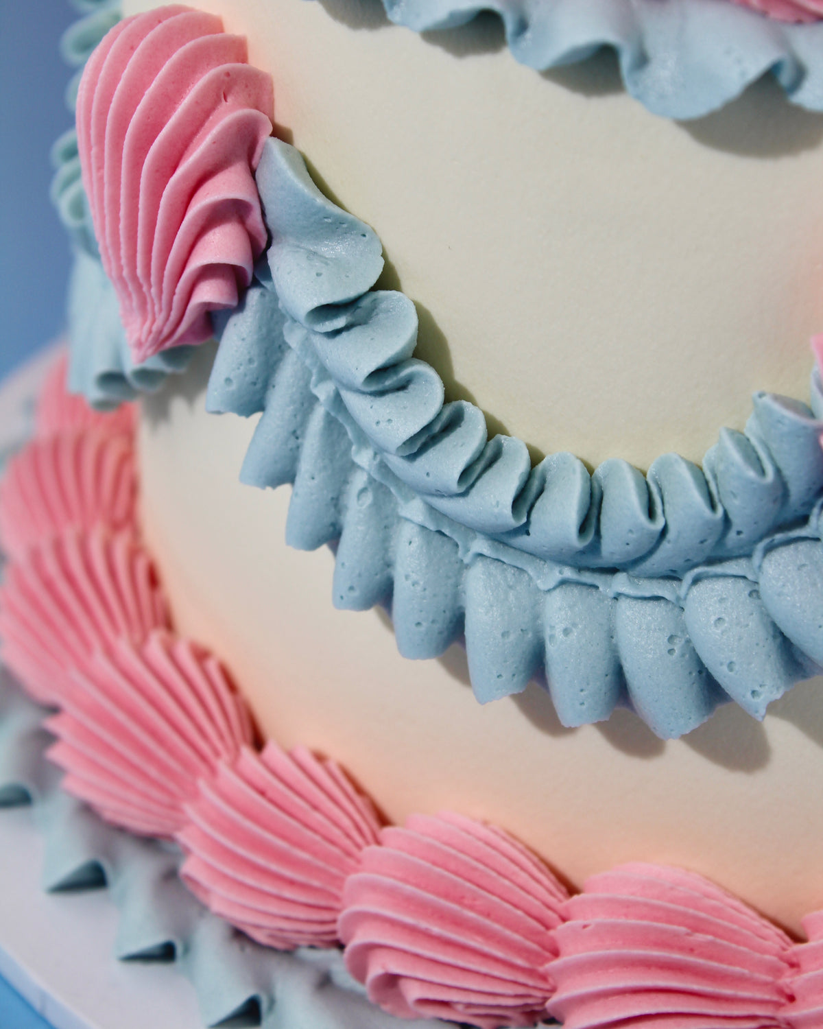Vintage Blue & Pink Cake | Hand-Delivery Or Collect | Amy's Bakehouse ...